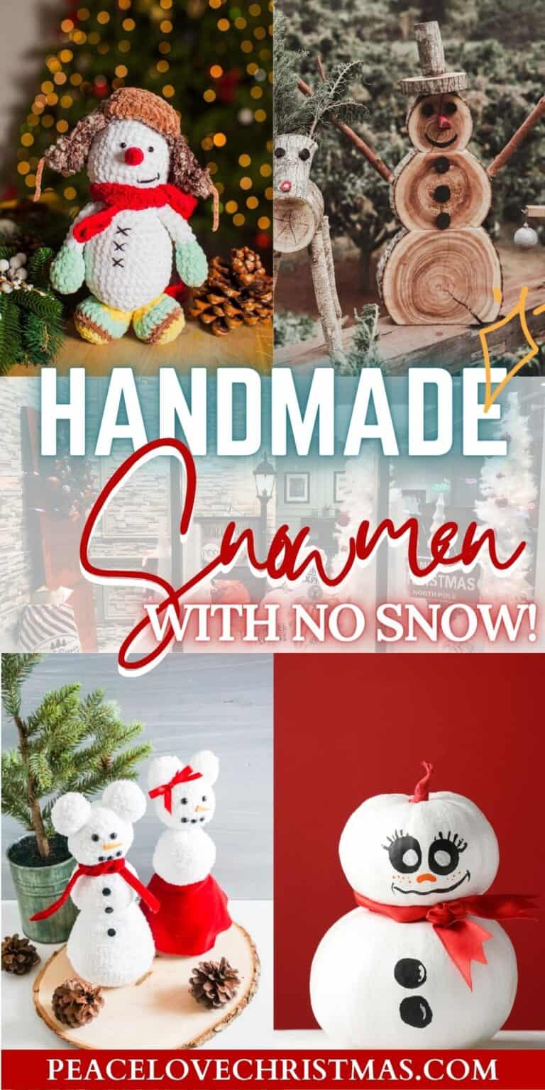 how to make a snowman without snow