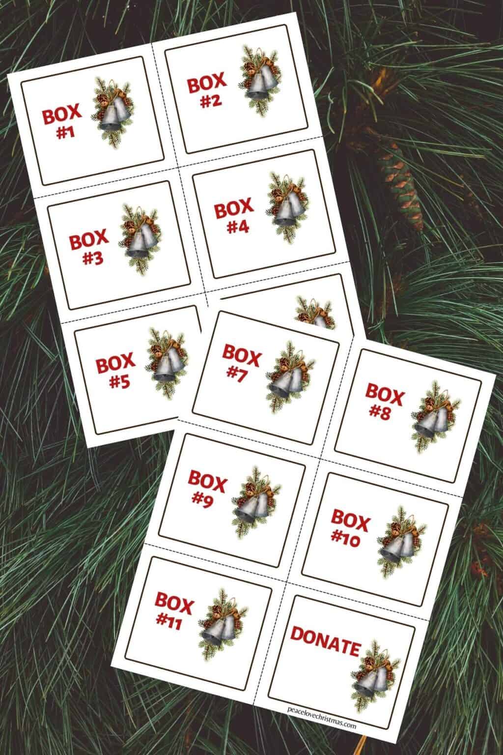 Christmas Decorations Inventory Printables