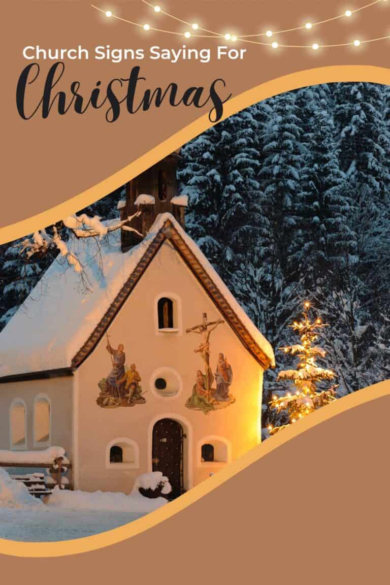 50 Best Church Sign Sayings for Christmas