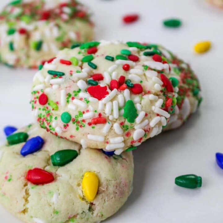 Easy Christmas Cake Mix Cookies - Peace Love Christmas