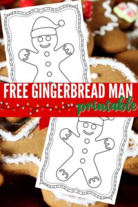 Christmas Printable Gingerbread Man (free!) - Peace Love Christmas