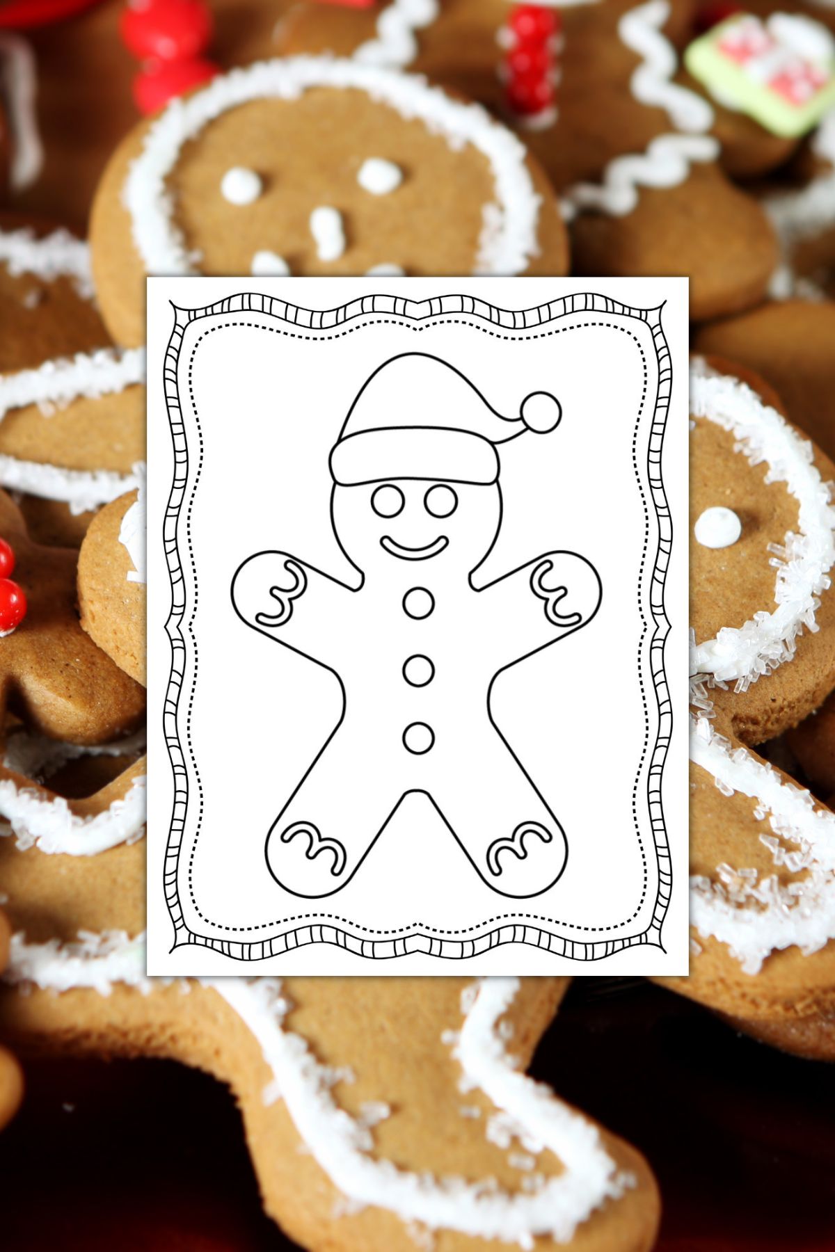 Christmas Printable Gingerbread Man (free!) - Peace Love Christmas