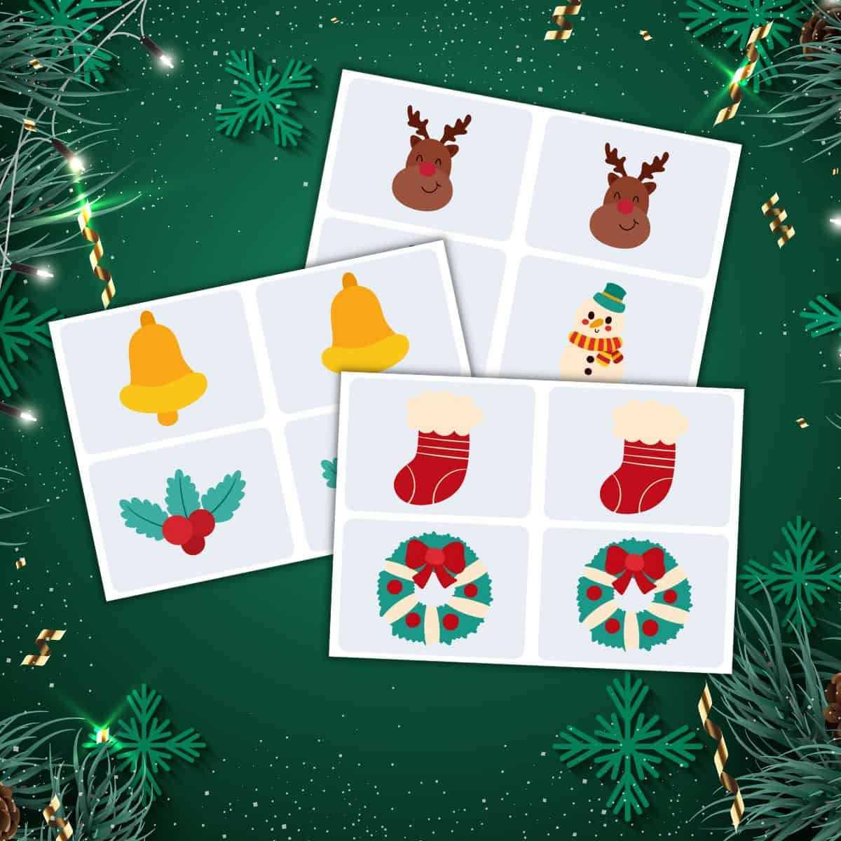 Free Printable Christmas Memory Game {Plus 5 More Holiday Games for ...